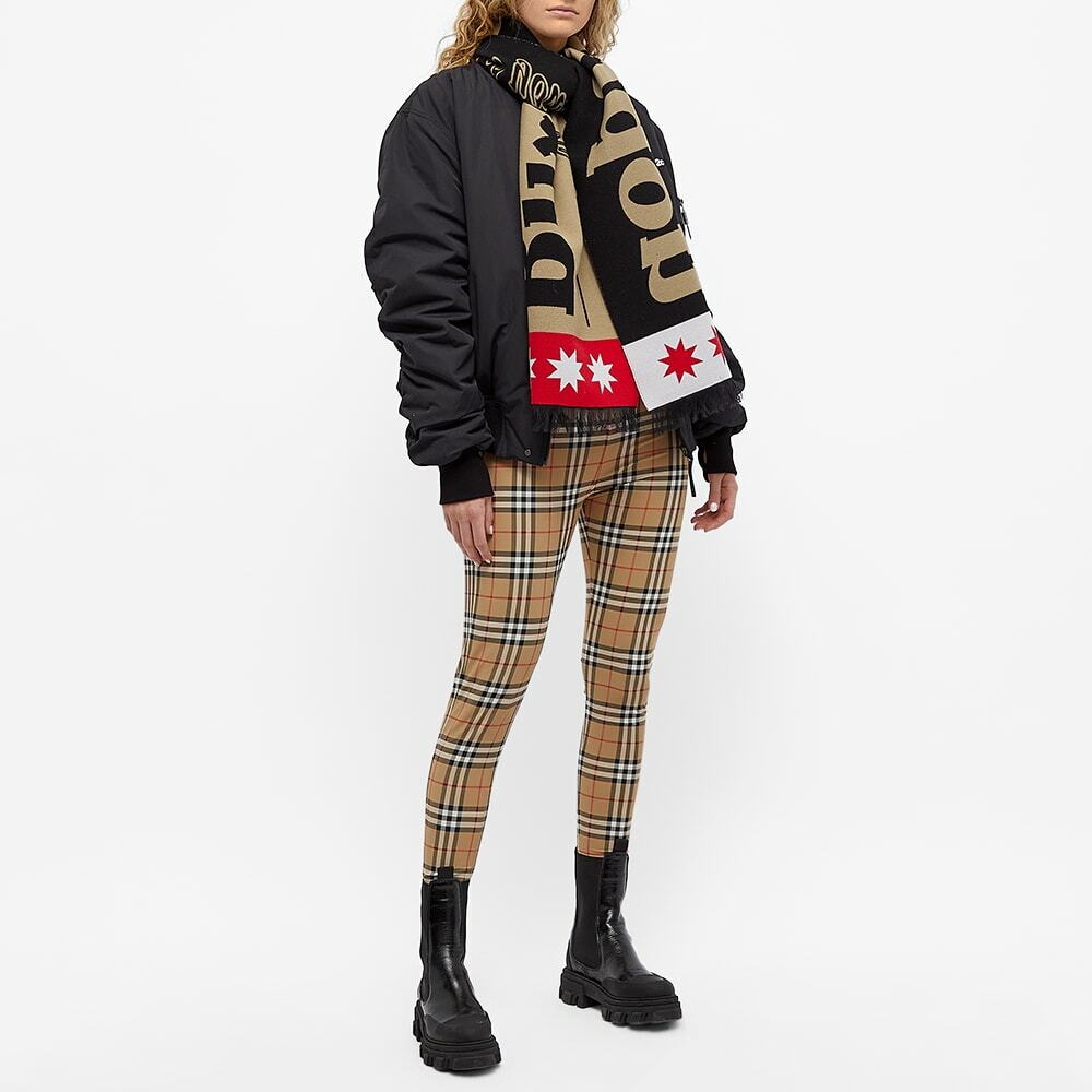 Burberry Women's Football Scarf in Archive Beige Burberry