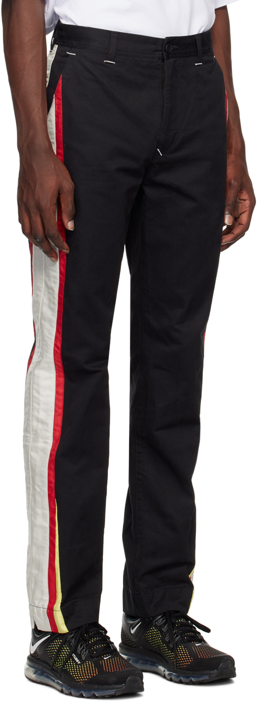 Incotex Red x FACETASM Black Striped Trousers