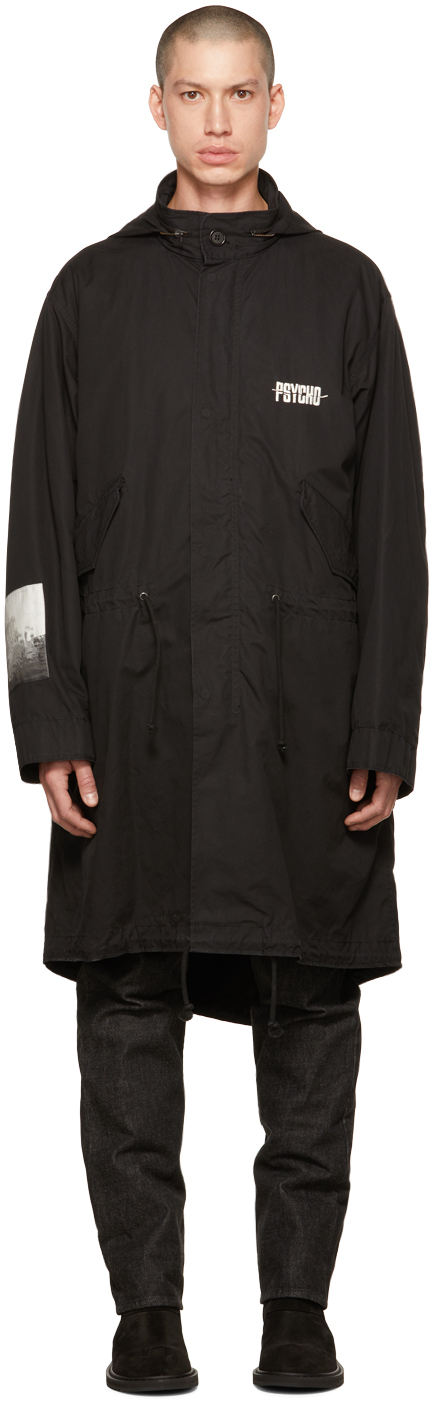 Undercover Black Fishtail Coat Undercover