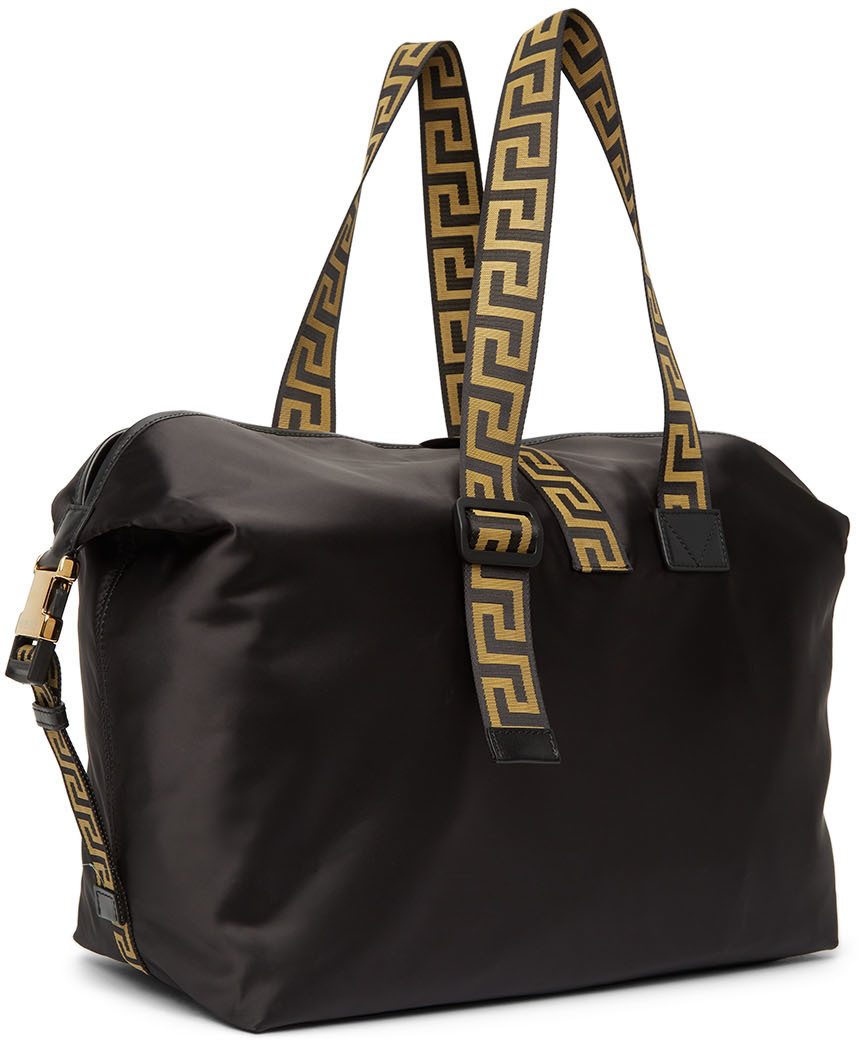 Versace Black Greca Travel Bag Versace