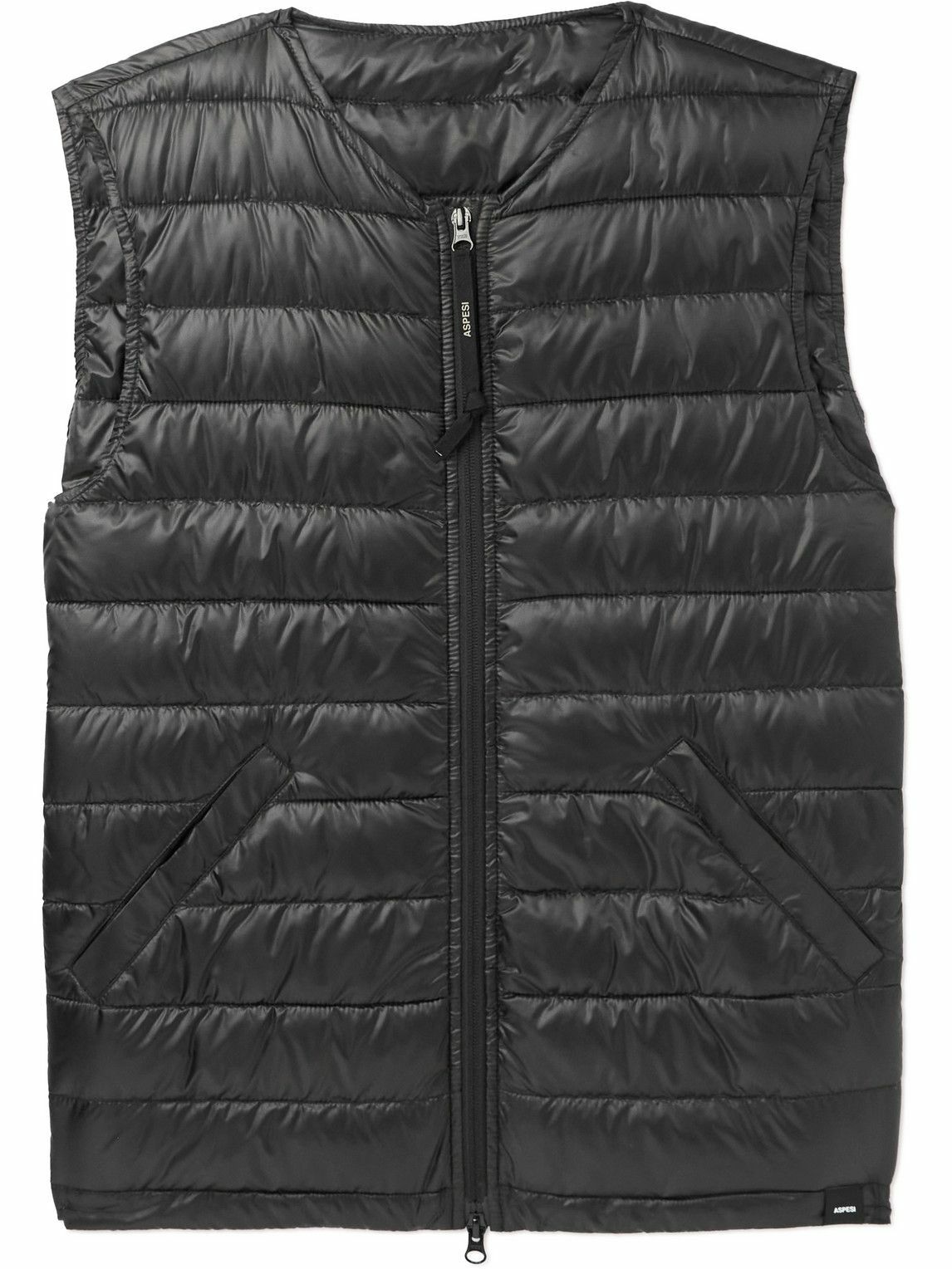 Aspesi - Quilted Shell Down Gilet - Black Aspesi