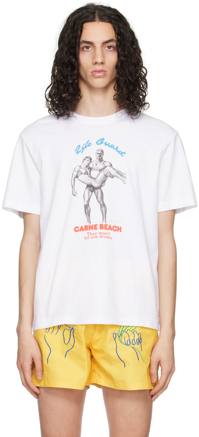 Carne Bollente White Save Me Tom T-Shirt Carne Bollente