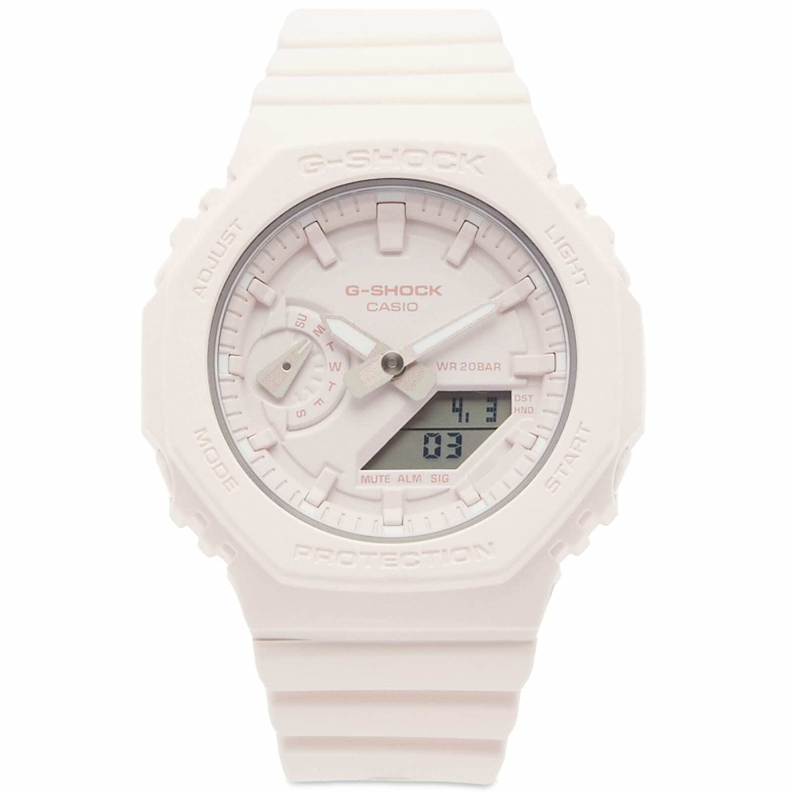 G-Shock GMA-S2100BA-4AER Basic Colour Series Watch in Pale Pink G-Shock