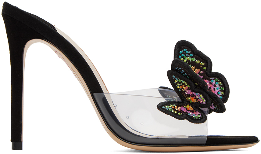 Sophia Webster Black Vanessa Mule Heeled Sandals Sophia Webster