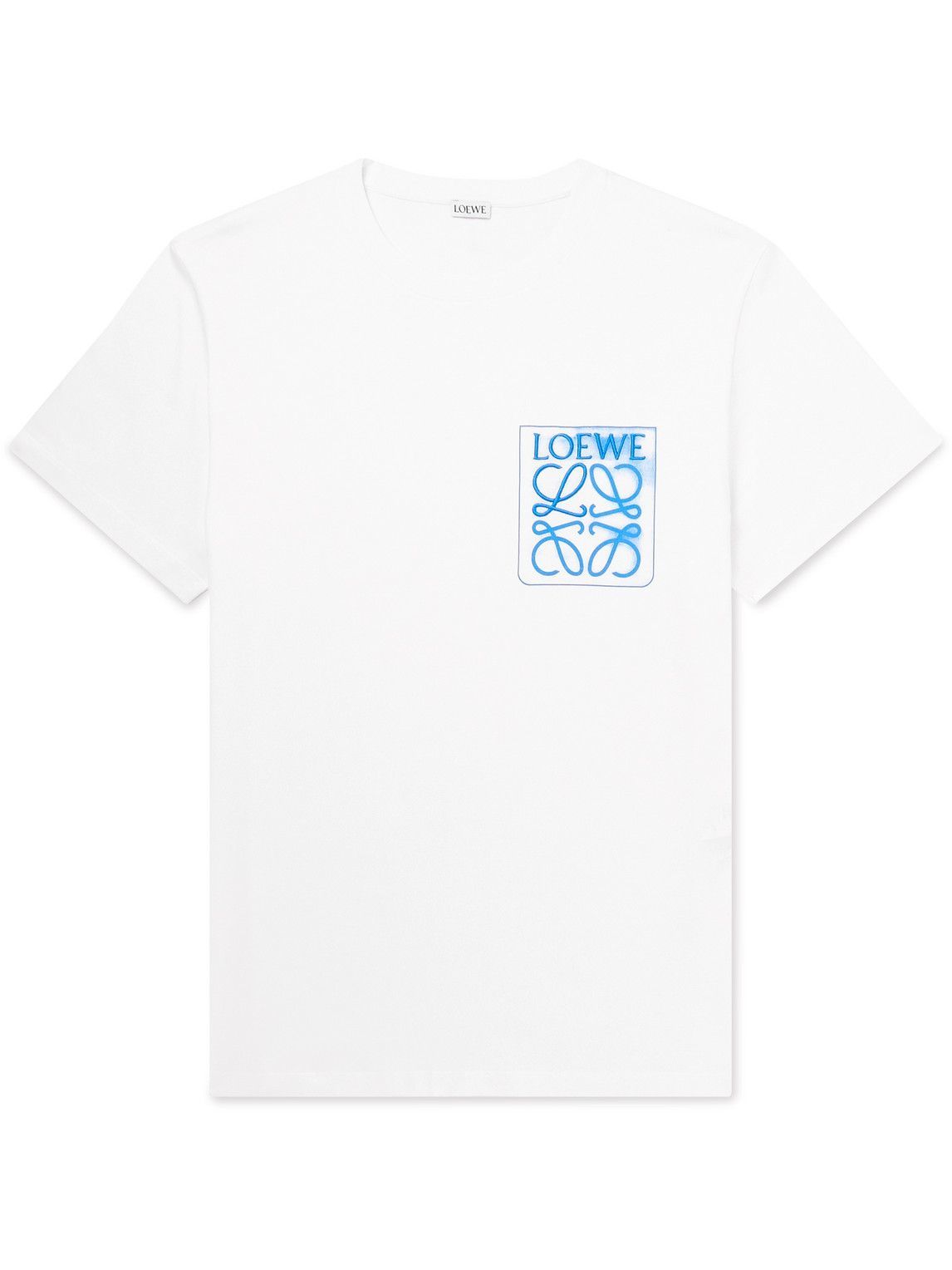 Loewe - Anagram Logo-Detailed Cotton-Jersey T-Shirt - White Loewe