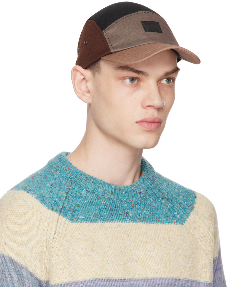 Paul Smith Brown Blocked Baseball Cap Paul Smith