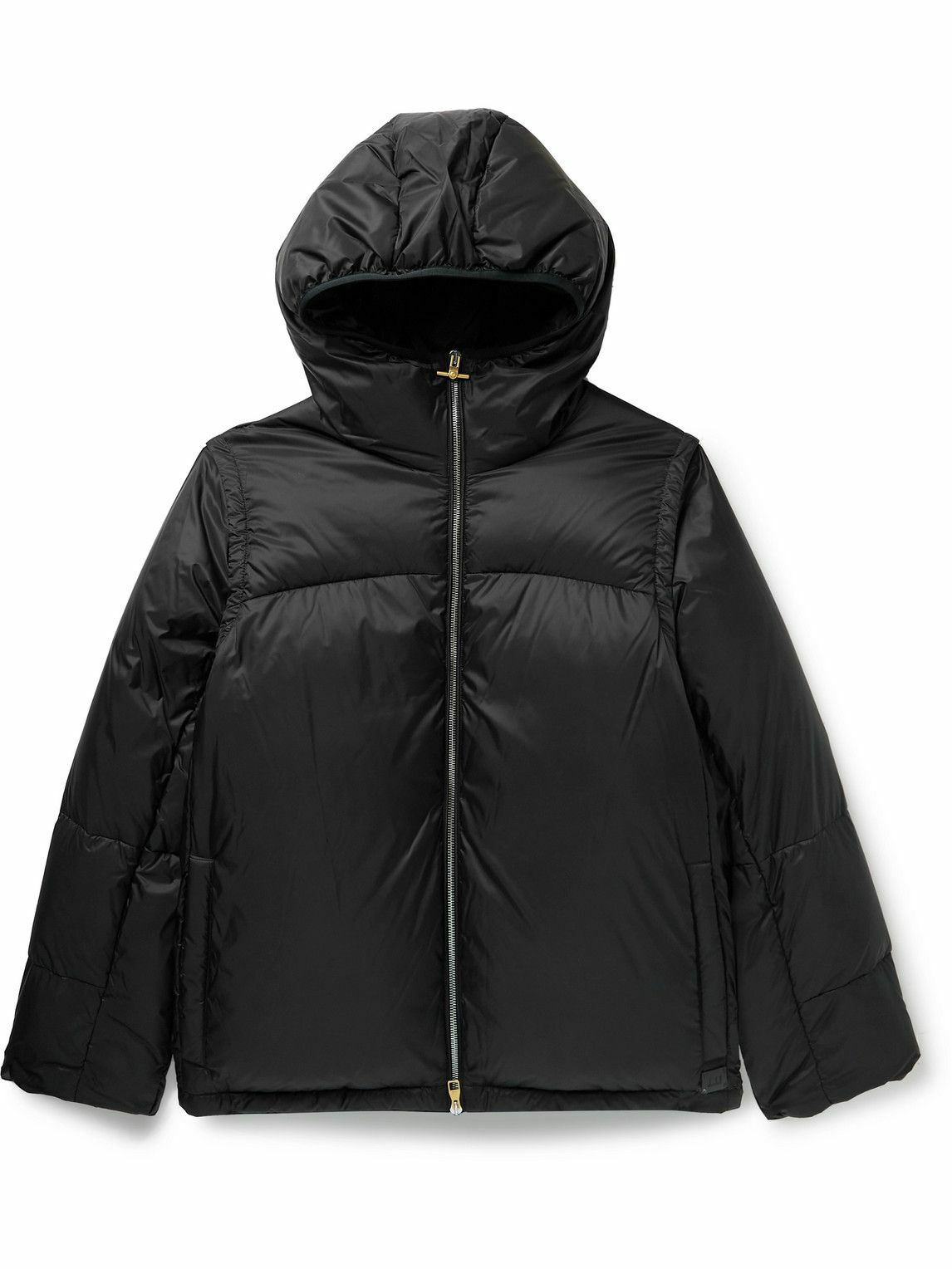 Dunhill - Convertible Quilted Shell Hooded Down Coat - Black Dunhill