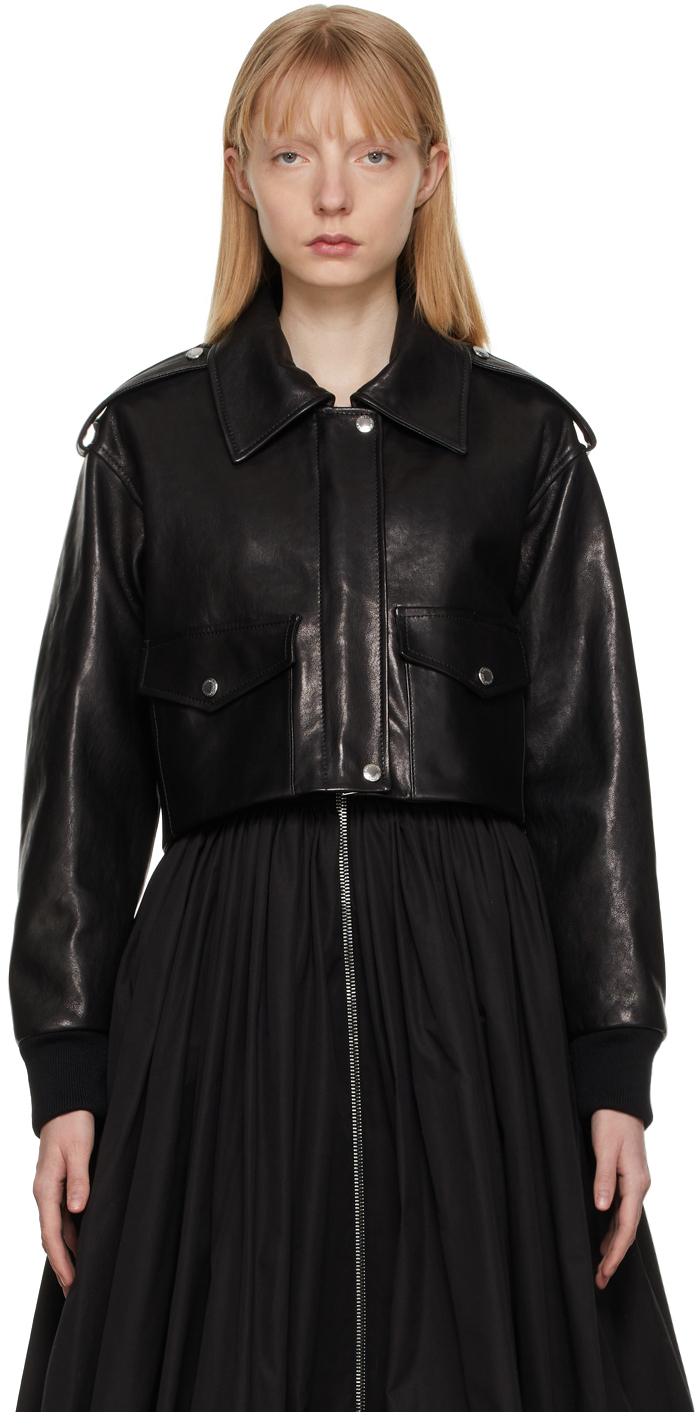 Alexander McQueen Black Leather Jacket Alexander McQueen
