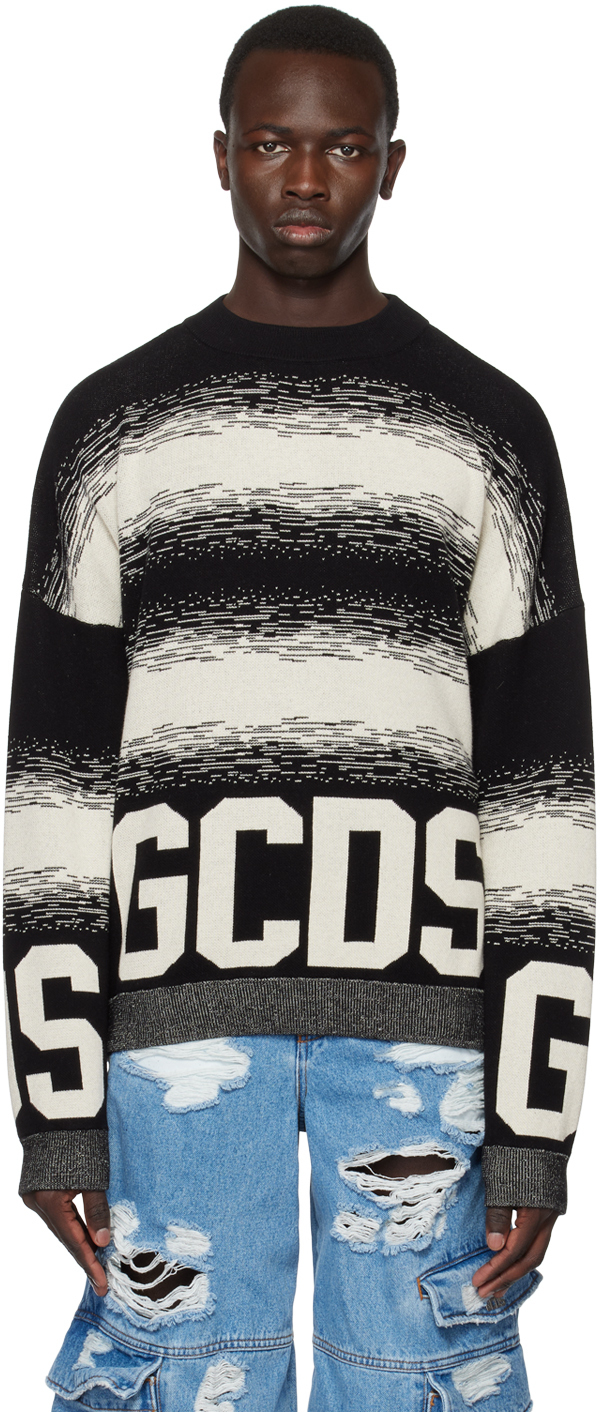 GCDS Black Degradé Sweater GCDS