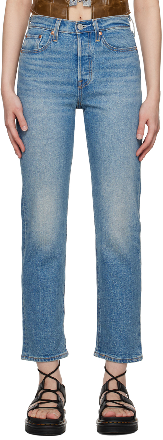 Levi's Blue Wedgie Straight Jeans Levi's Red
