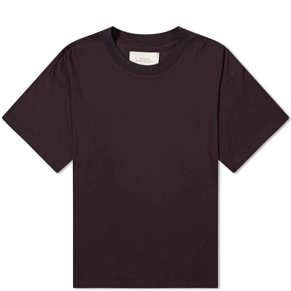 Studio Nicholson Easy Fit Logo Tee Studio Nicholson