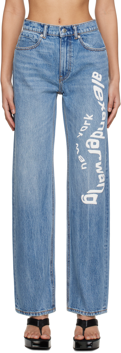 Alexander Wang Blue EZ Jeans Alexander Wang