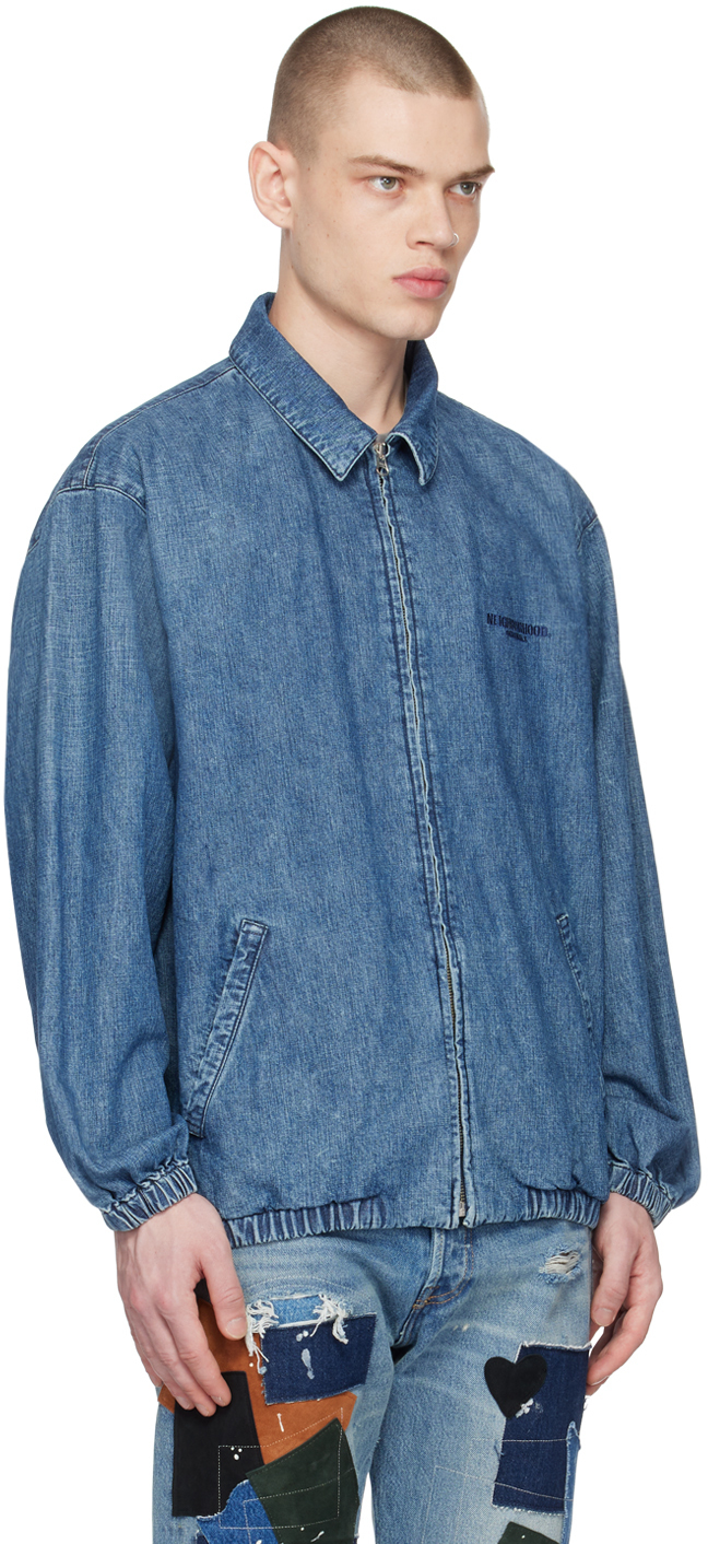 Neighborhood Indigo Zip Denim Jacket Neighborhood