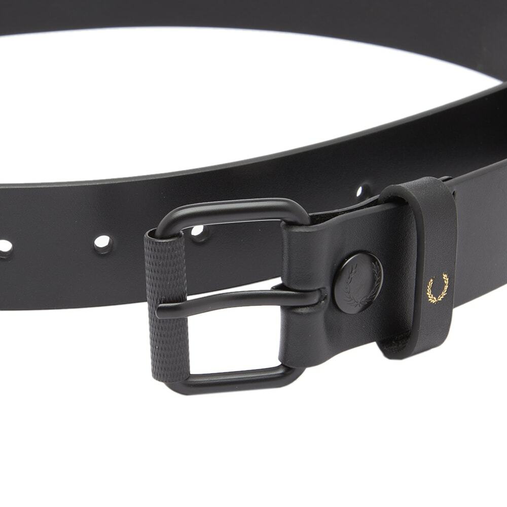 Fred Perry Authentic Men's Leather Belt in Black Fred Perry Authentic
