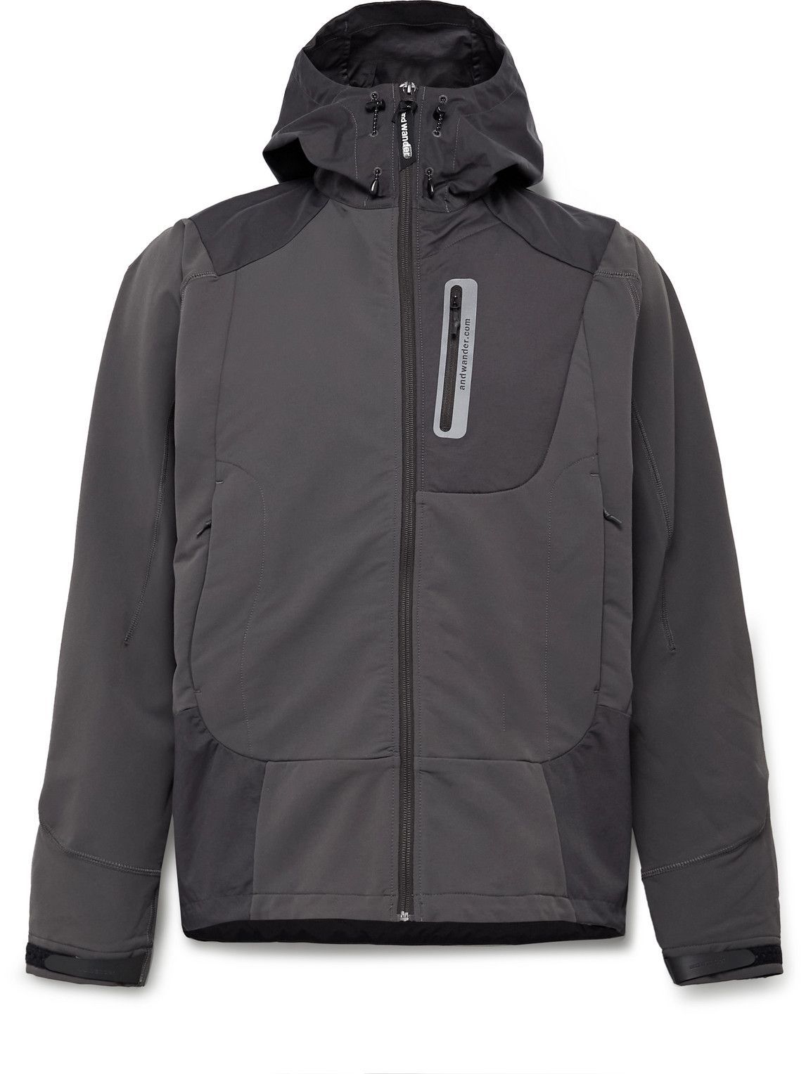 And Wander - Nylon-Blend Hooded Jacket - Gray and Wander