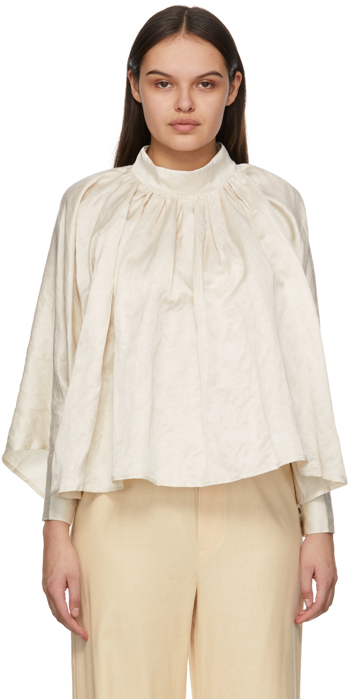 Toogood Off-White Falconer Blouse Toogood