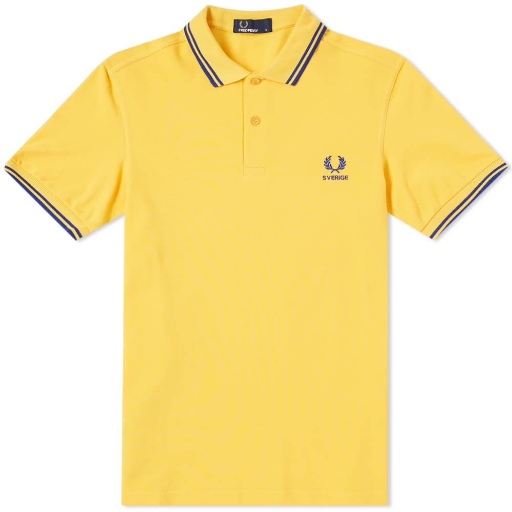 Fred Perry Sweden Country Polo Shirt Bright Yellow Fred Perry