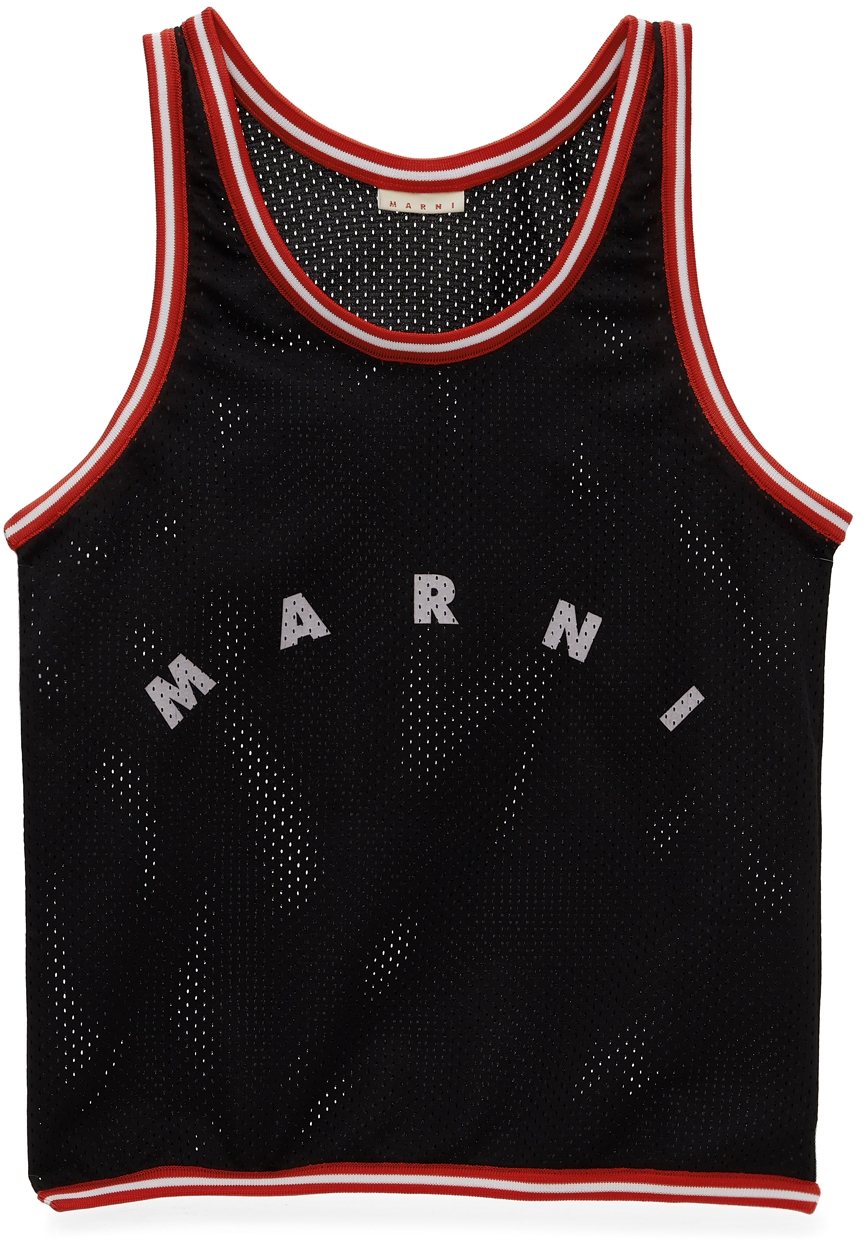 Marni Black Mesh Tank Top Tote Marni