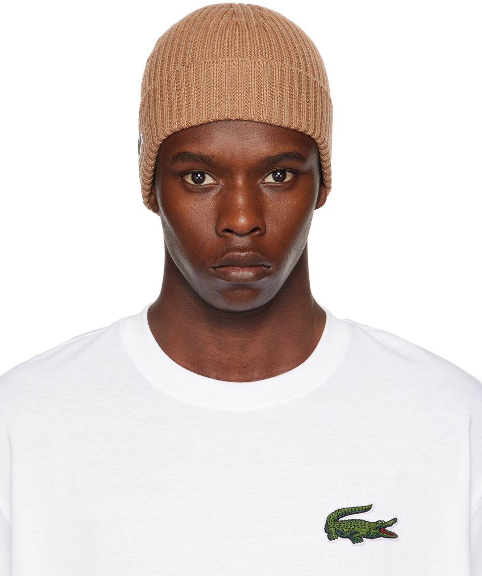 Lacoste Beige Wool Beanie Lacoste
