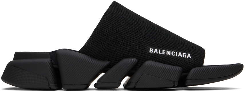 Balenciaga Black Speed 2.0 Slides Balenciaga