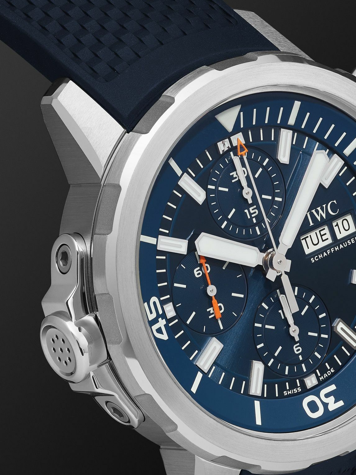IWC Schaffhausen - Aquatimer Automatic Chronograph 44mm Stainless Steel ...