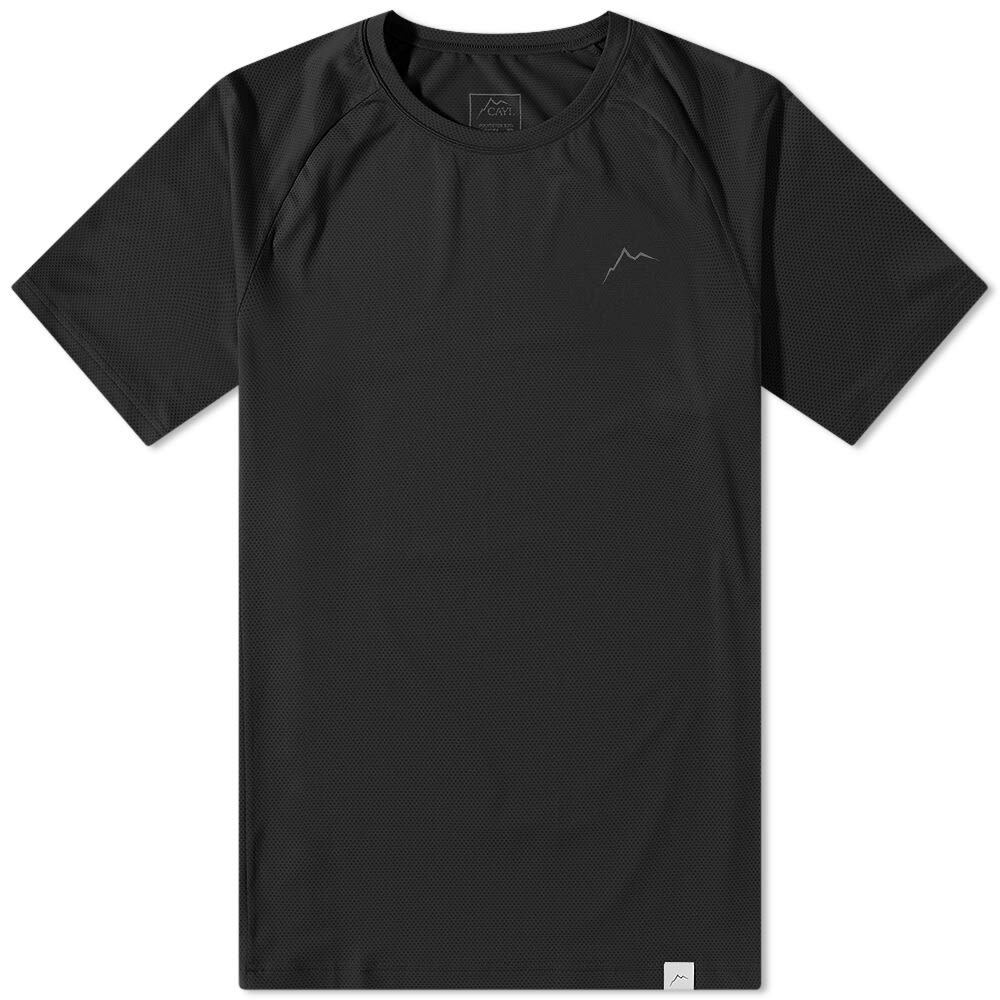 CAYL Men's Logo Mesh T-Shirt in Black CAYL