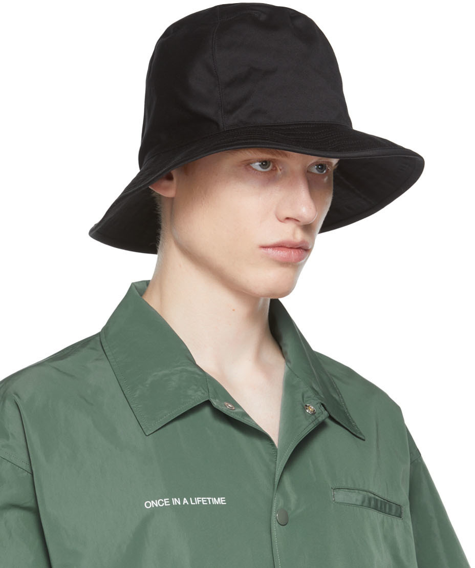 Undercover Black Twill Bucket Hat Undercover