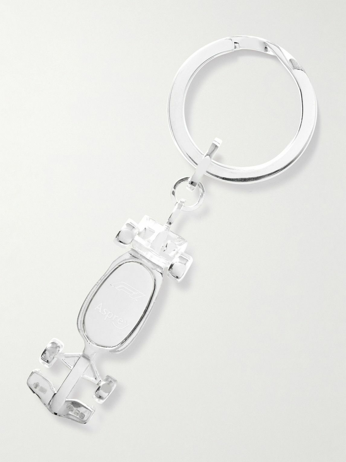 Asprey - F1® Sterling Silver Key Fob Asprey