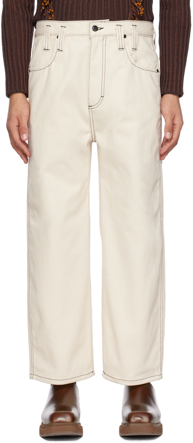 Eckhaus Latta Off-White Baggy Jeans Eckhaus Latta