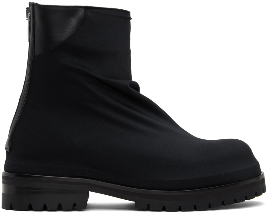 424 Black Zip Boots 424
