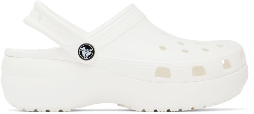 Crocs White Classic Platform Clogs Crocs