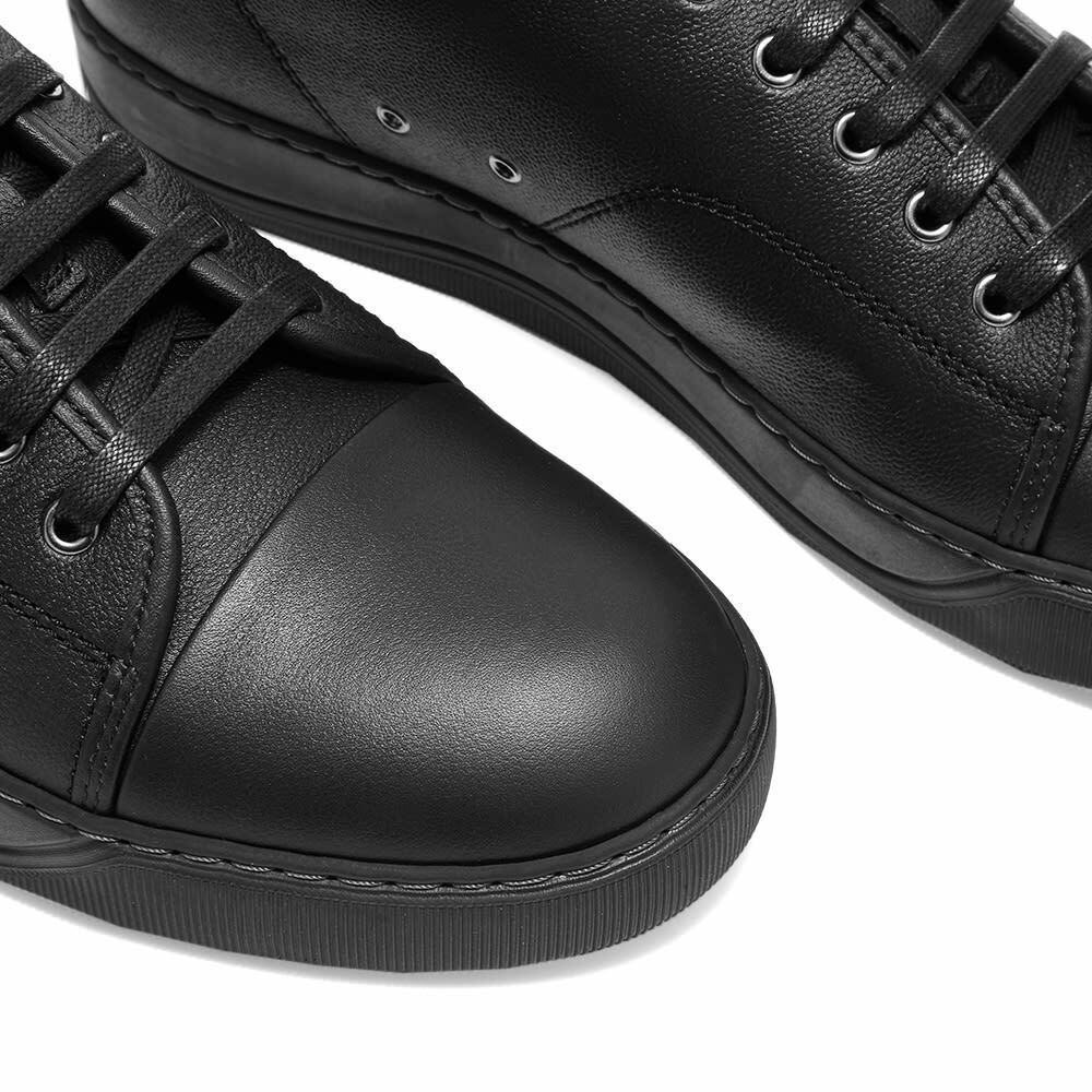 Lanvin DBB1 Leather Toe Cap Sneaker in Black Lanvin