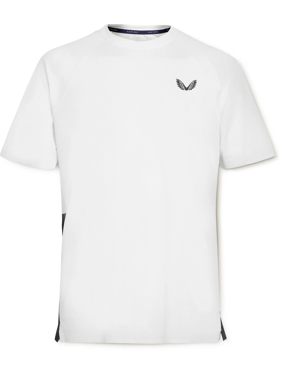 Castore - Active Two-Tone Perforated Stretch-Jersey T-Shirt - White CASTORE