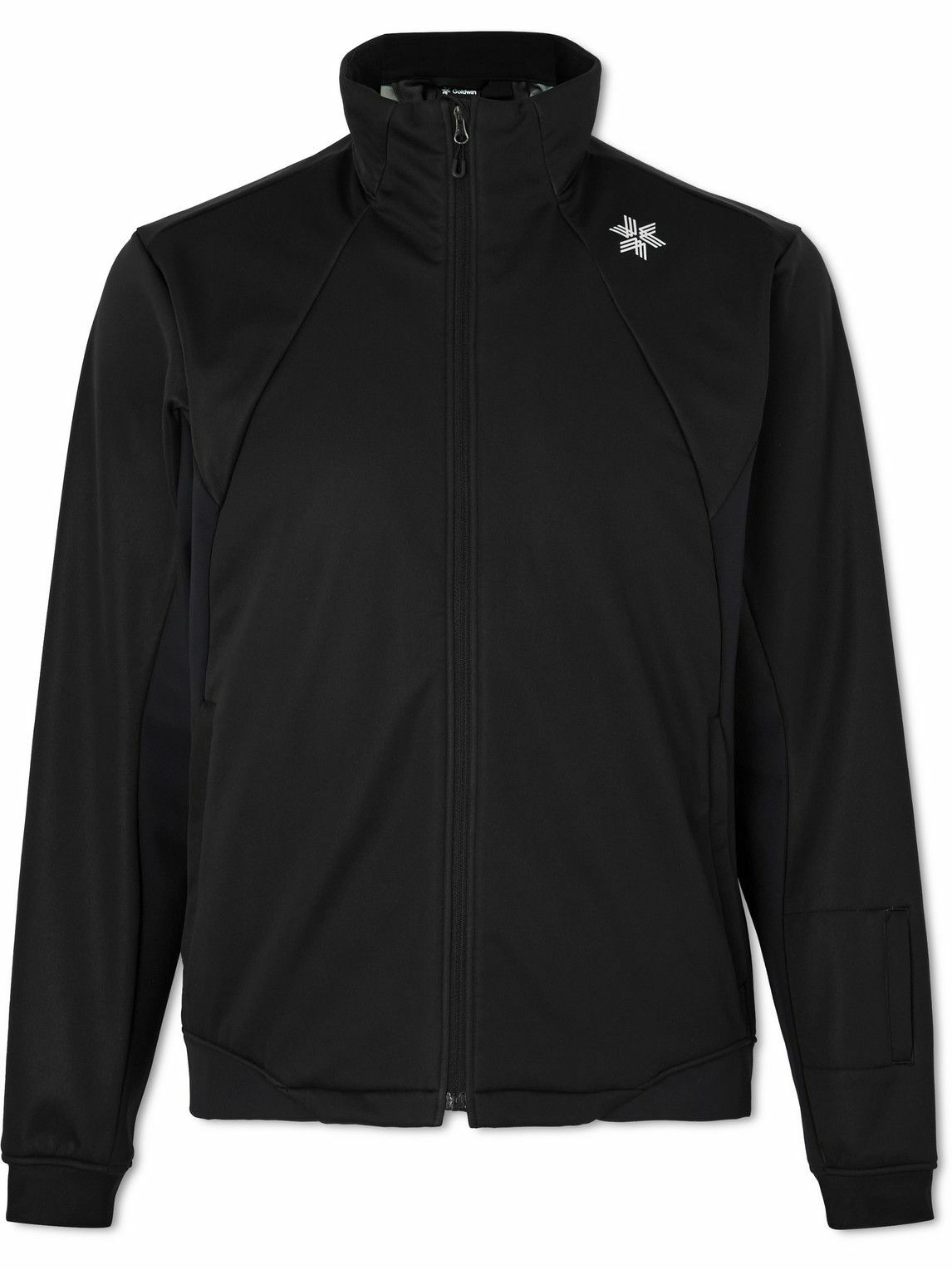Goldwin - Logo-Print Hooded Ski Jacket - Black Goldwin