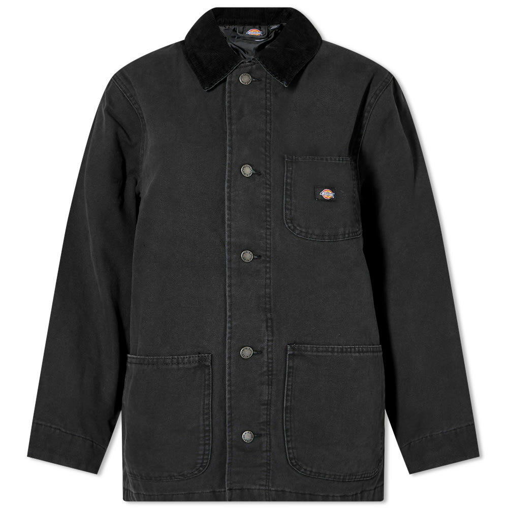 Dickies Women's Duck Canvas Chore Coat in Black Dickies Construct