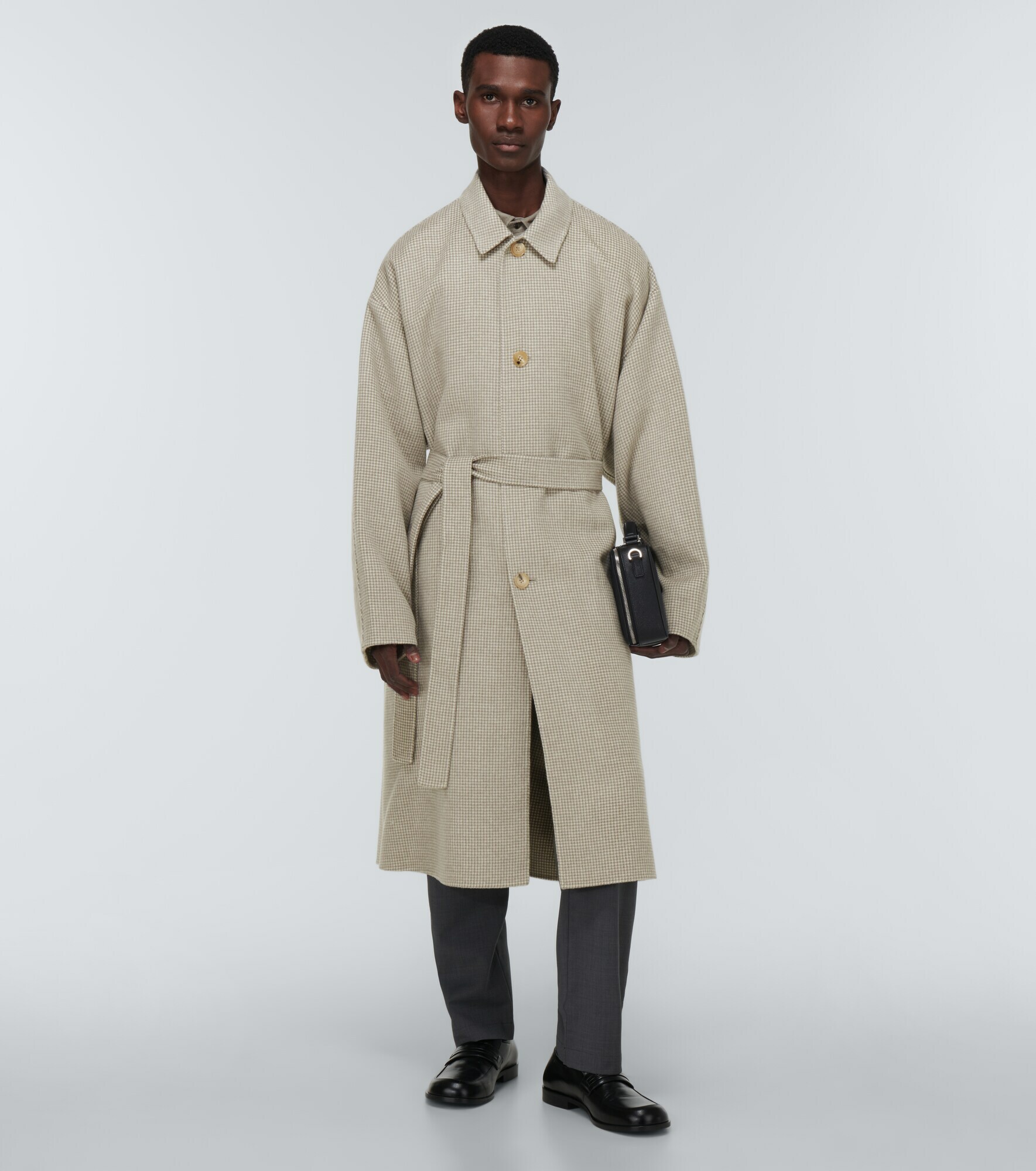 Acne Studios - Houndstooth single-breasted wool coat Acne Studios