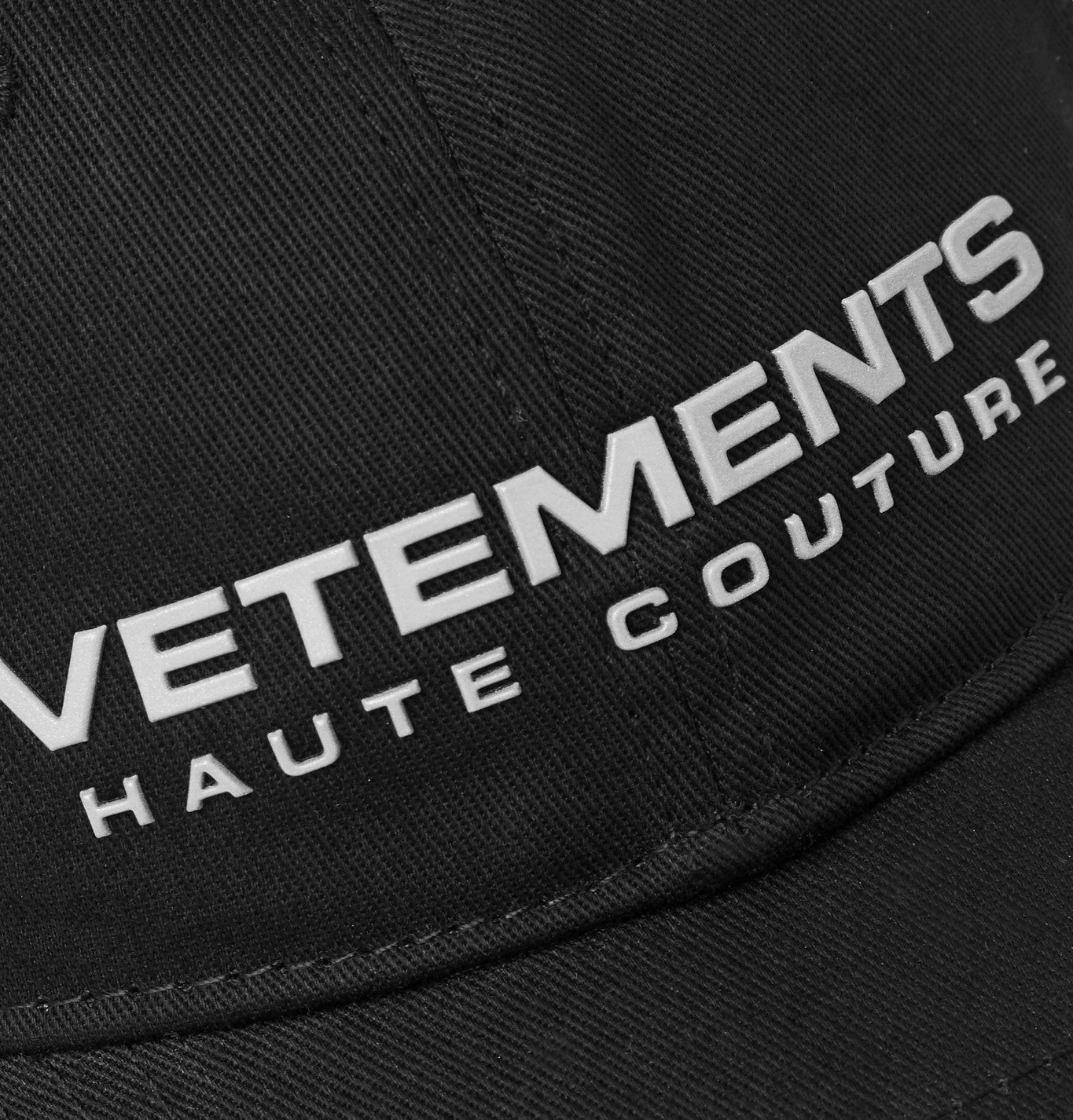 Vetements - Logo-Appliquéd Cotton-Twill Baseball Cap - Black Vetements