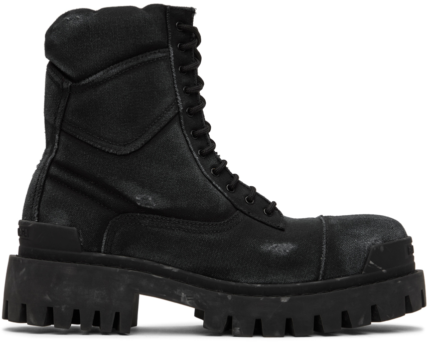 Balenciaga Black Strike Boots Balenciaga