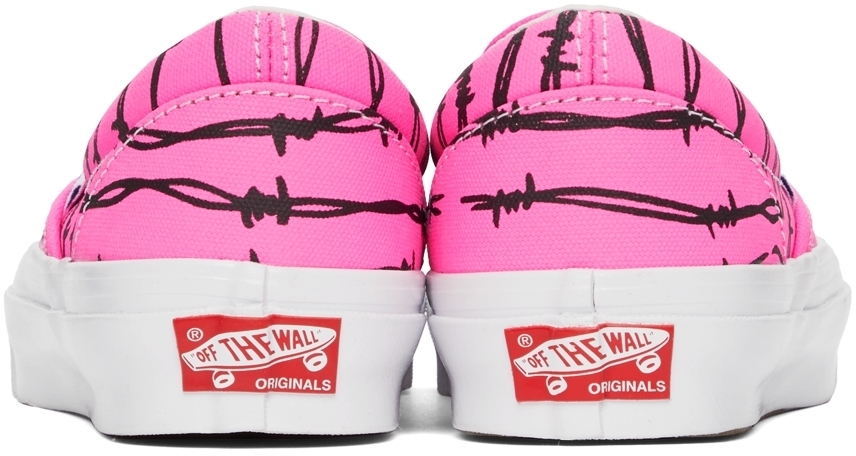 Vans Pink Vault Barbed Wire OG Classic Slip-On Sneakers Vans