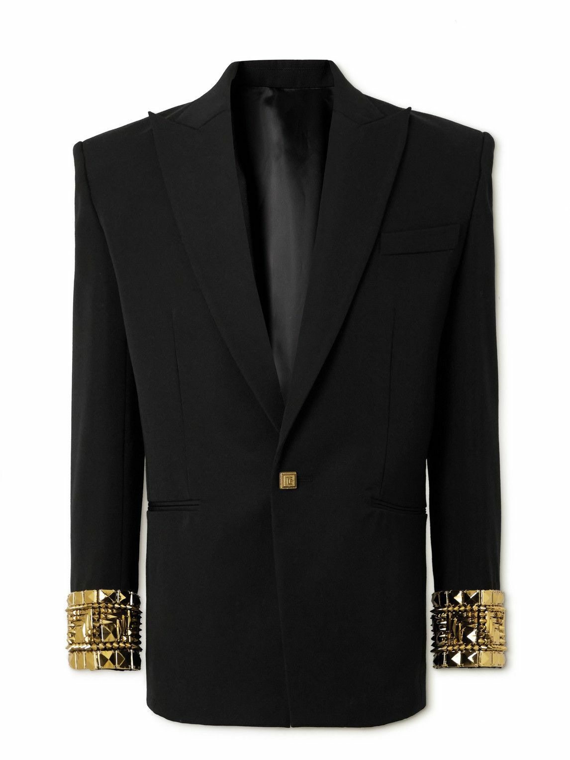 Balmain - Embellished Wool Blazer - Black Balmain