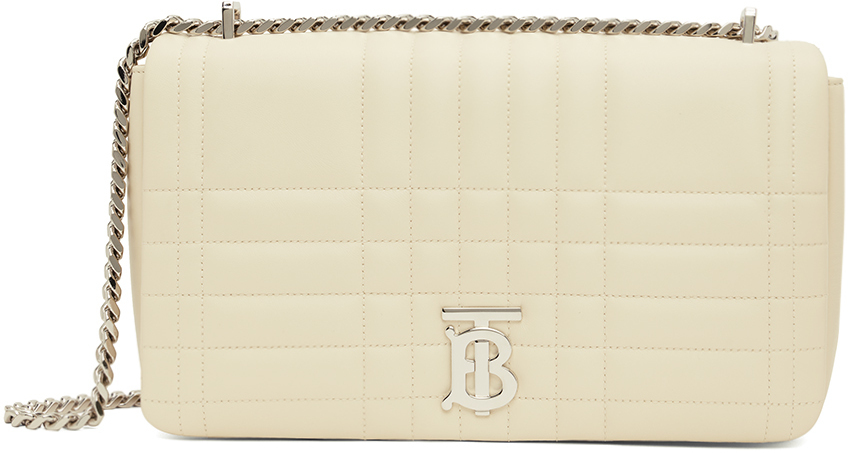 Burberry Off-White Medium Lola Bag Burberry
