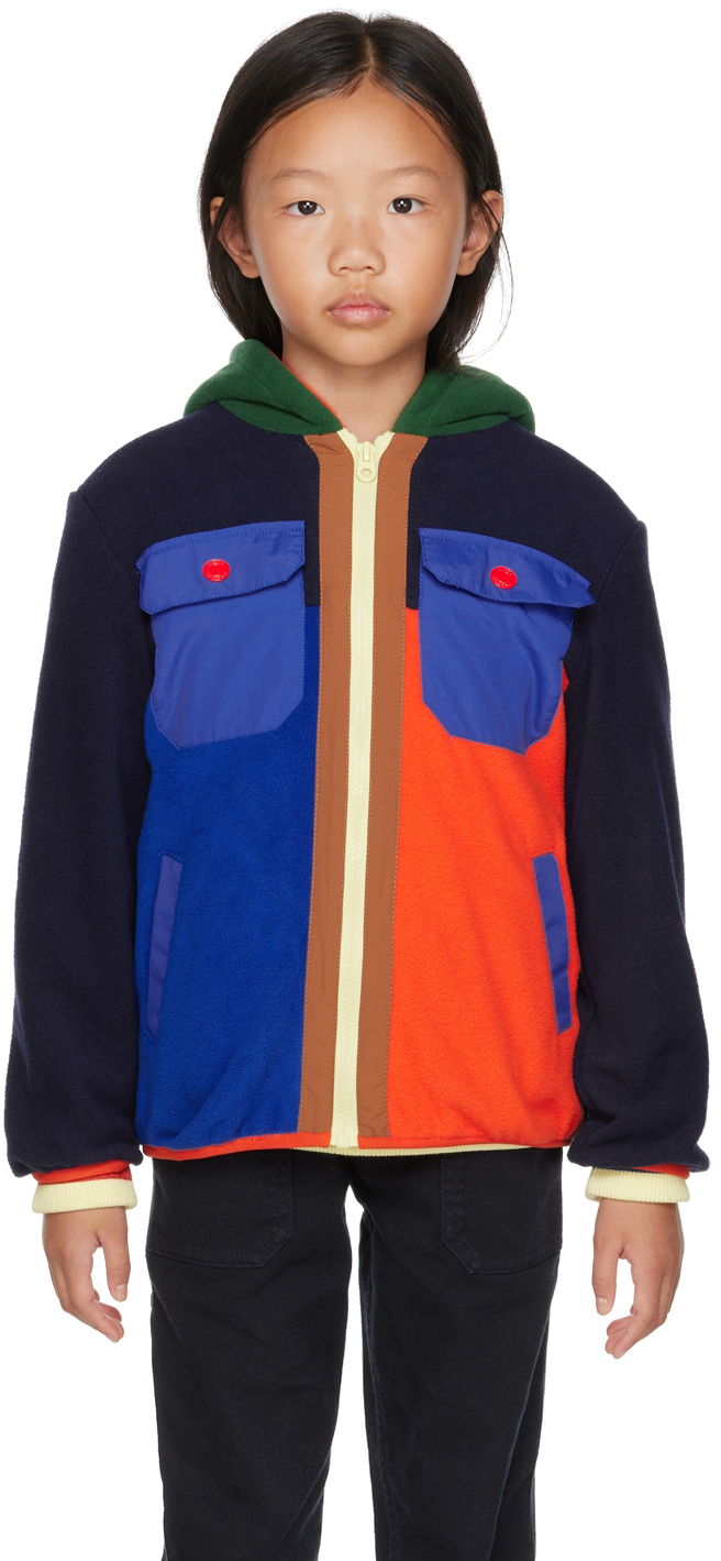 Marc Jacobs Kids Multicolor Paneled Zip-Up Hoodie Marc Jacobs