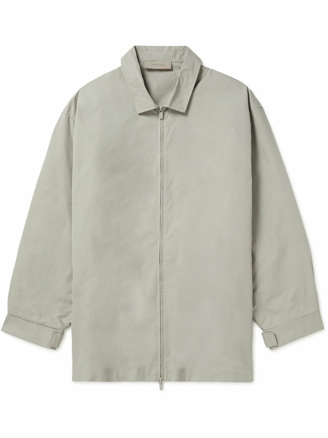 FEAR OF GOD ESSENTIALS - Cotton-Blend Twill Jacket - Gray Fear Of God ...