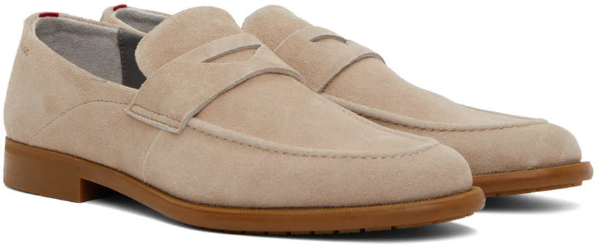 Hugo Beige Kyron Loafers Hugo Boss