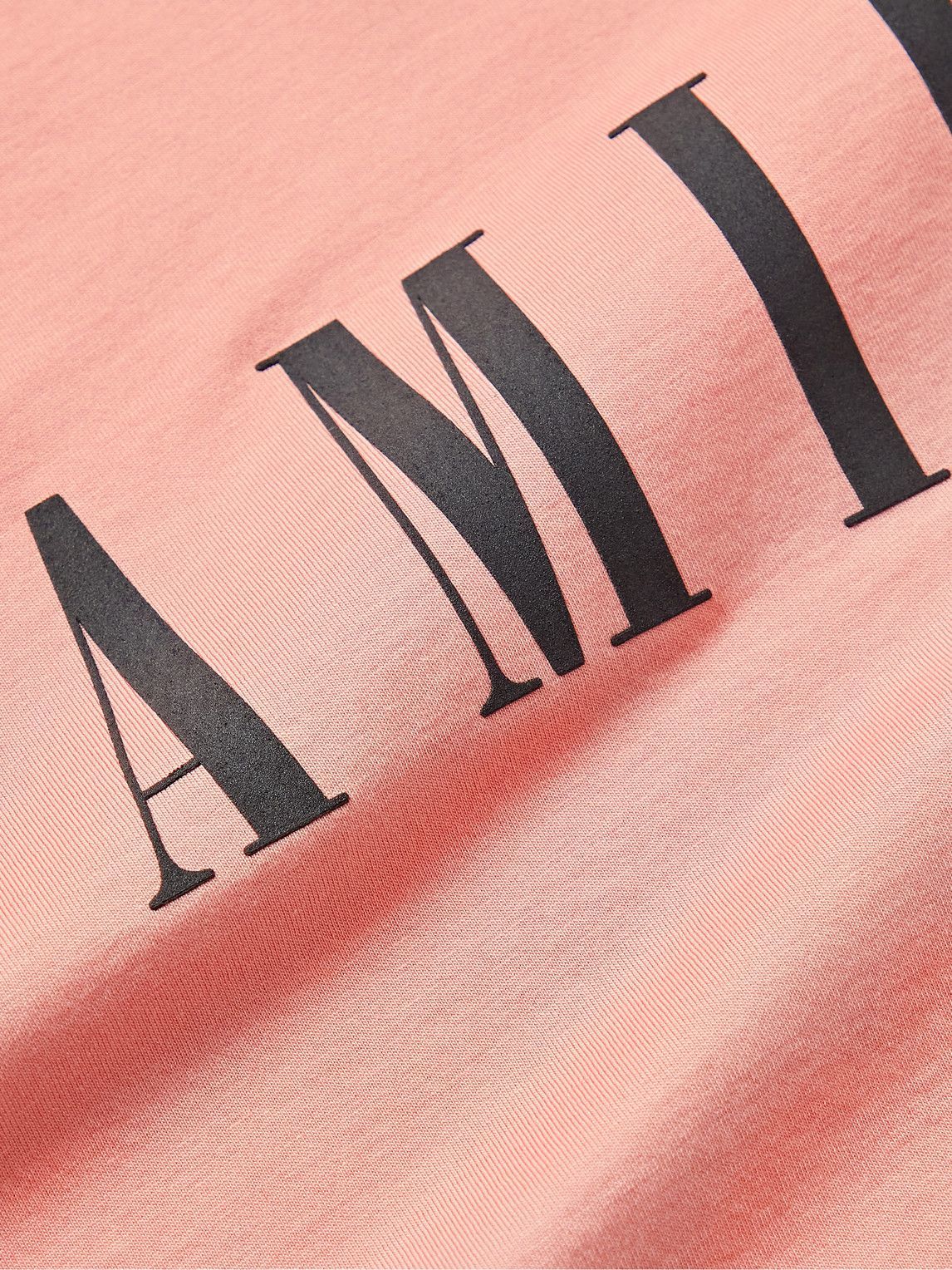 AMIRI - Logo-Print Cotton-Jersey T-Shirt - Pink Amiri