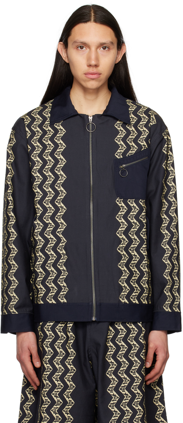 Nicholas Daley Black Zig Zag Jacket Nicholas Daley