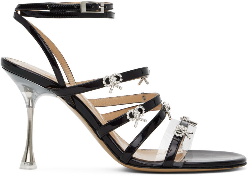 MACH & MACH Black Camille 95 Heels MACH & MACH