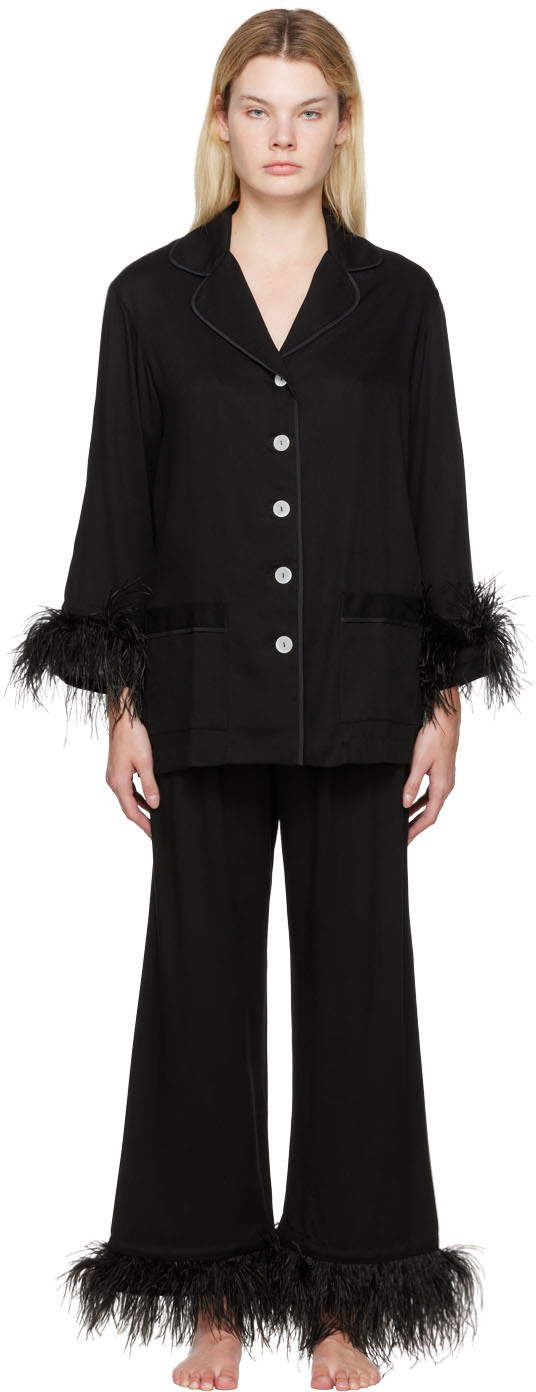 Sleeper Black Party Pyjama Set Sleeper