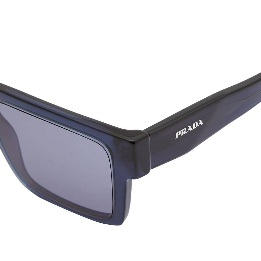 Prada Eyewear Men's PR 19WS Symbole Sunglasses in Black/Blue Prada
