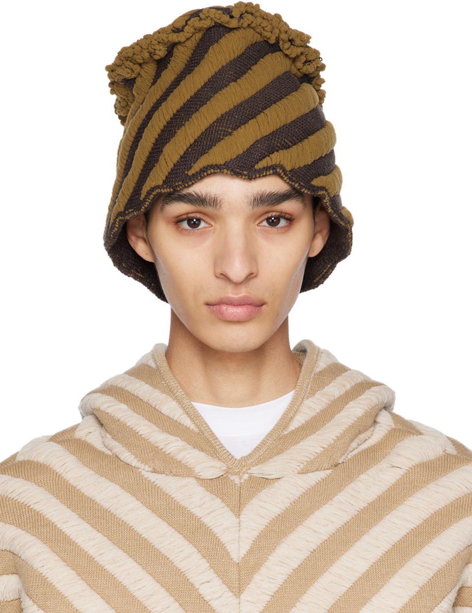 Isa Boulder SSENSE Exclusive Brown & Khaki Arrow Hat Isa Boulder